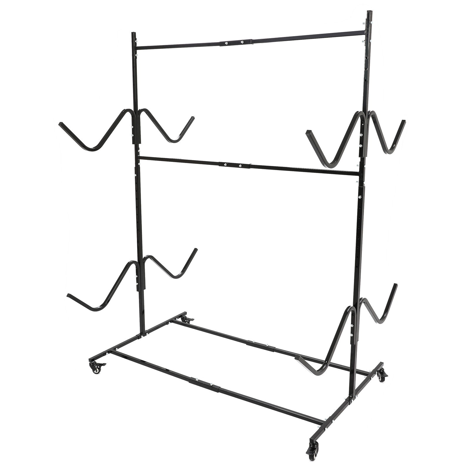 Adjustable Free-standing Kayak Storage Rack Heavy Duty For 4 Kayak ...