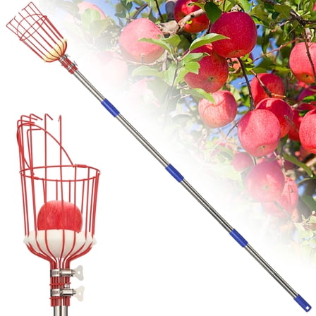 Eversprout, Fruit Picker, 12 ft, Twist-On Basket with Foam Cushion ...