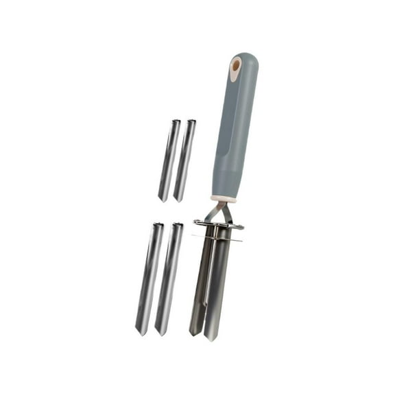 Adjustable Fruit & Vegetable Corer Tool - 2-in-1 Stainless Steel Pepper ...