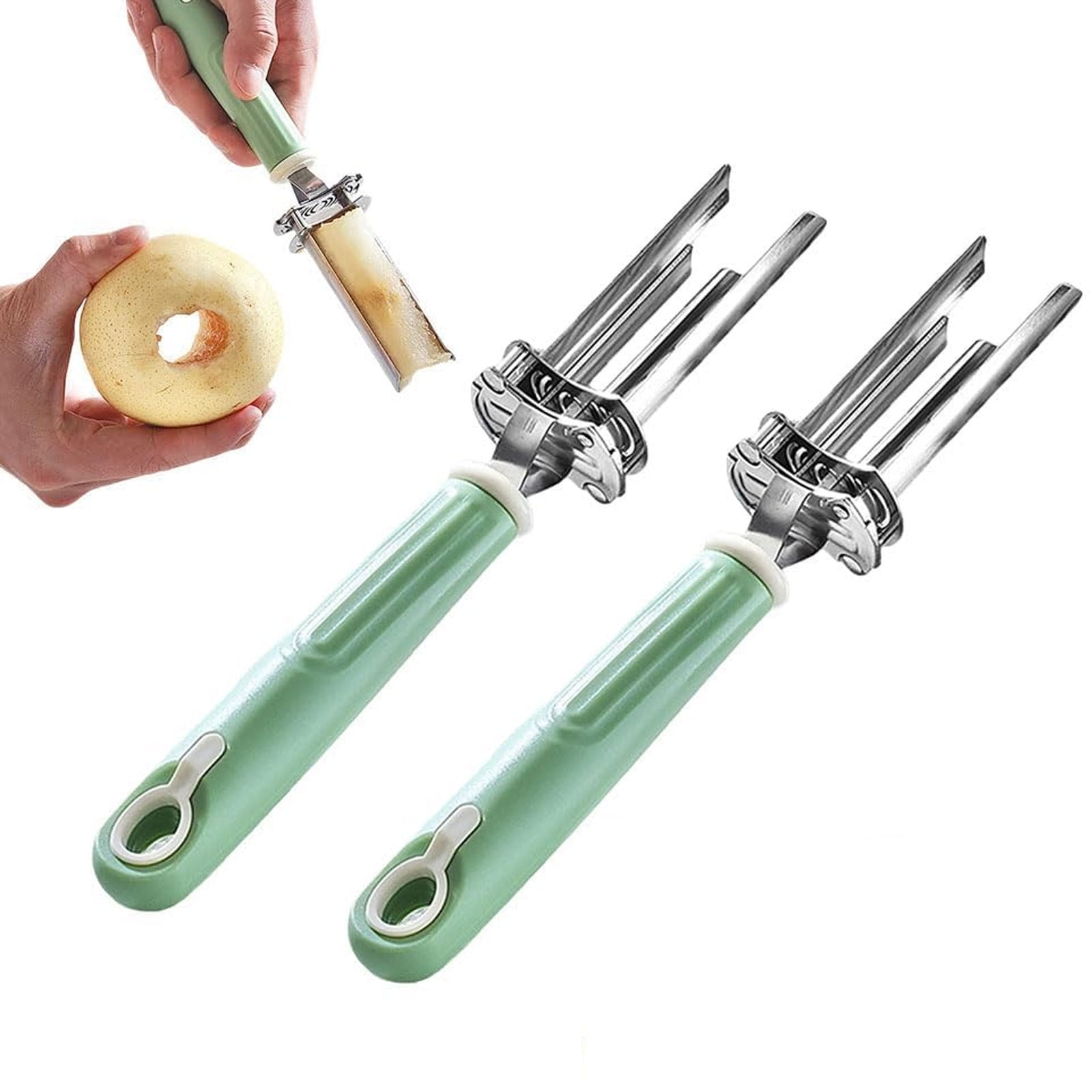 Adjustable Fruit and Vegetable Corers Tool, Upgraded 2-in-1 Bell Pepper ...