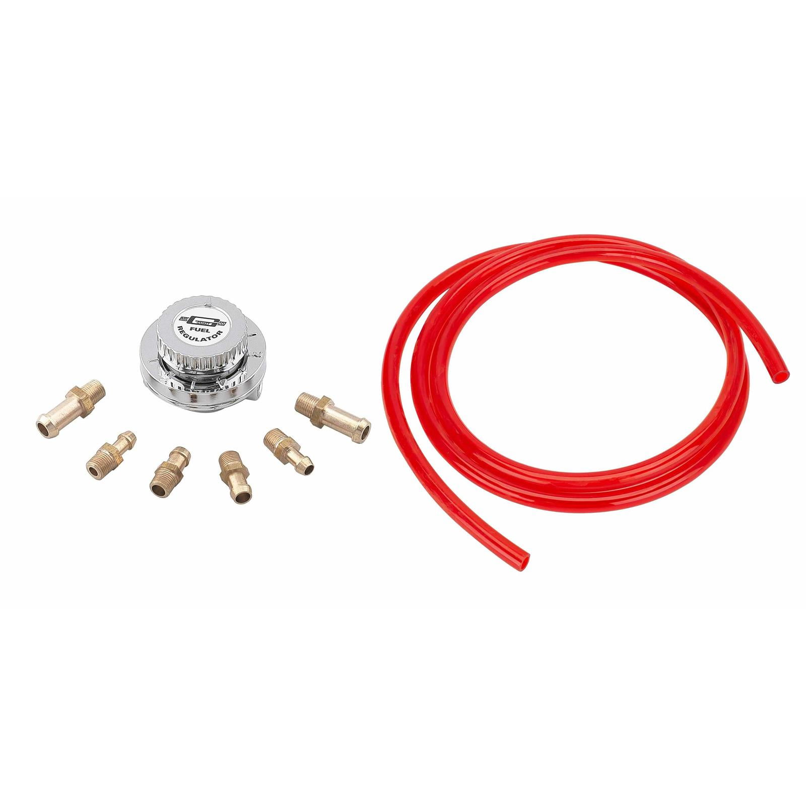Adjustable Fuel Pressure Regulater, 1-6 psi & Red Fuel Line 5/16 ...