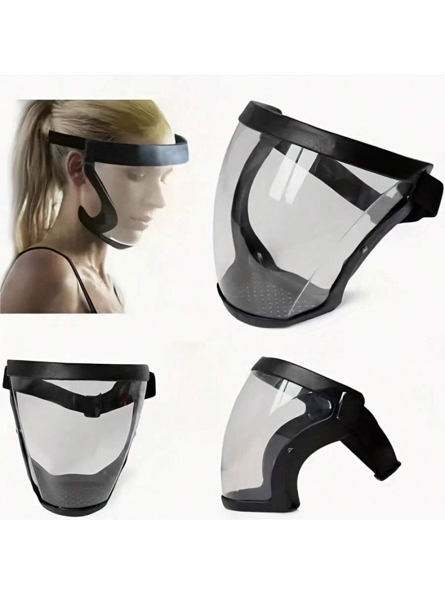 Adjustable Full Face Shield Durable Plastic Safety Mask Transparent ...