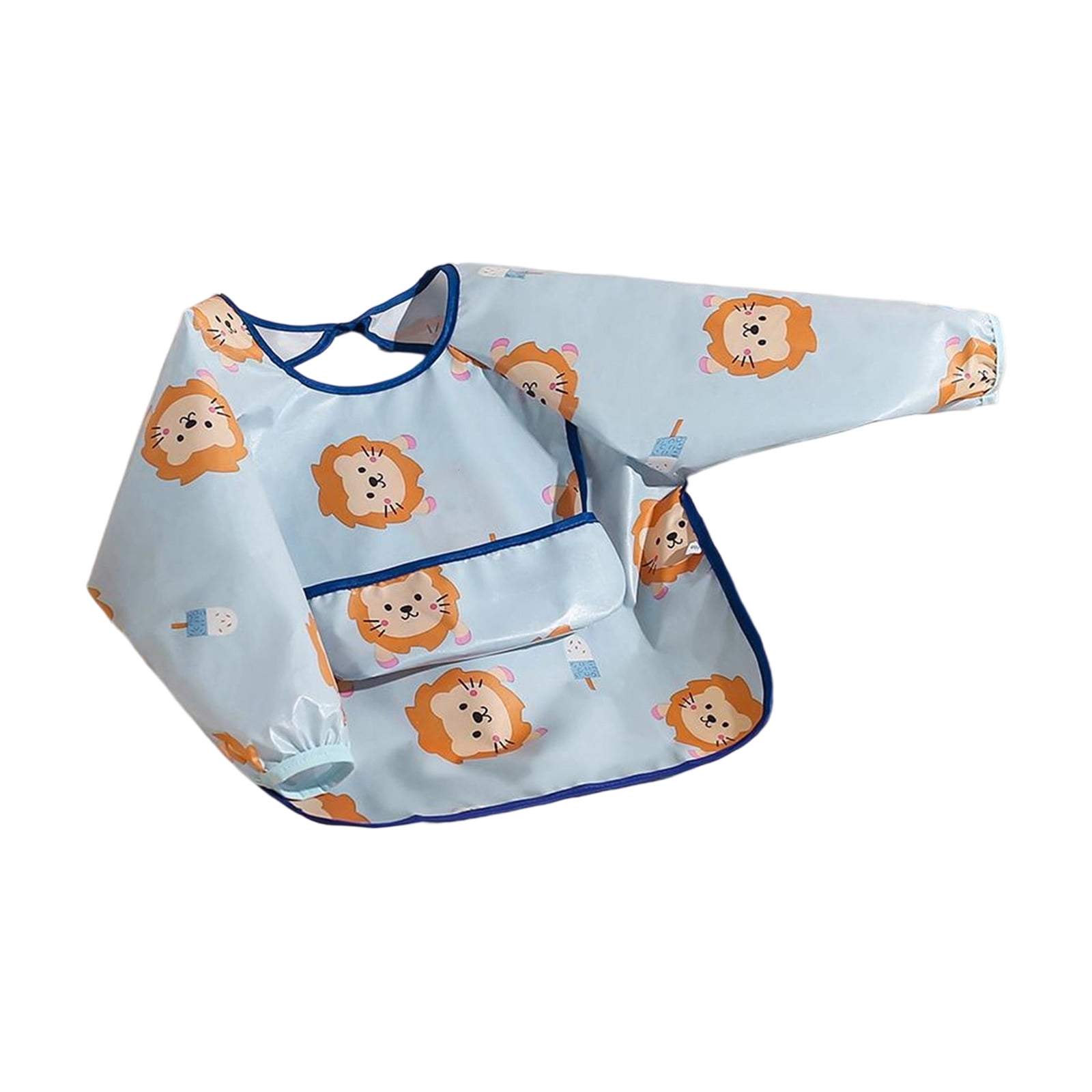 Adjustable Full Sleeve Baby Bib Toddler Feeding Apron with Lovely ...