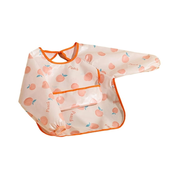 Adjustable Full Sleeve Baby Bib Toddler Feeding Apron with Lovely ...