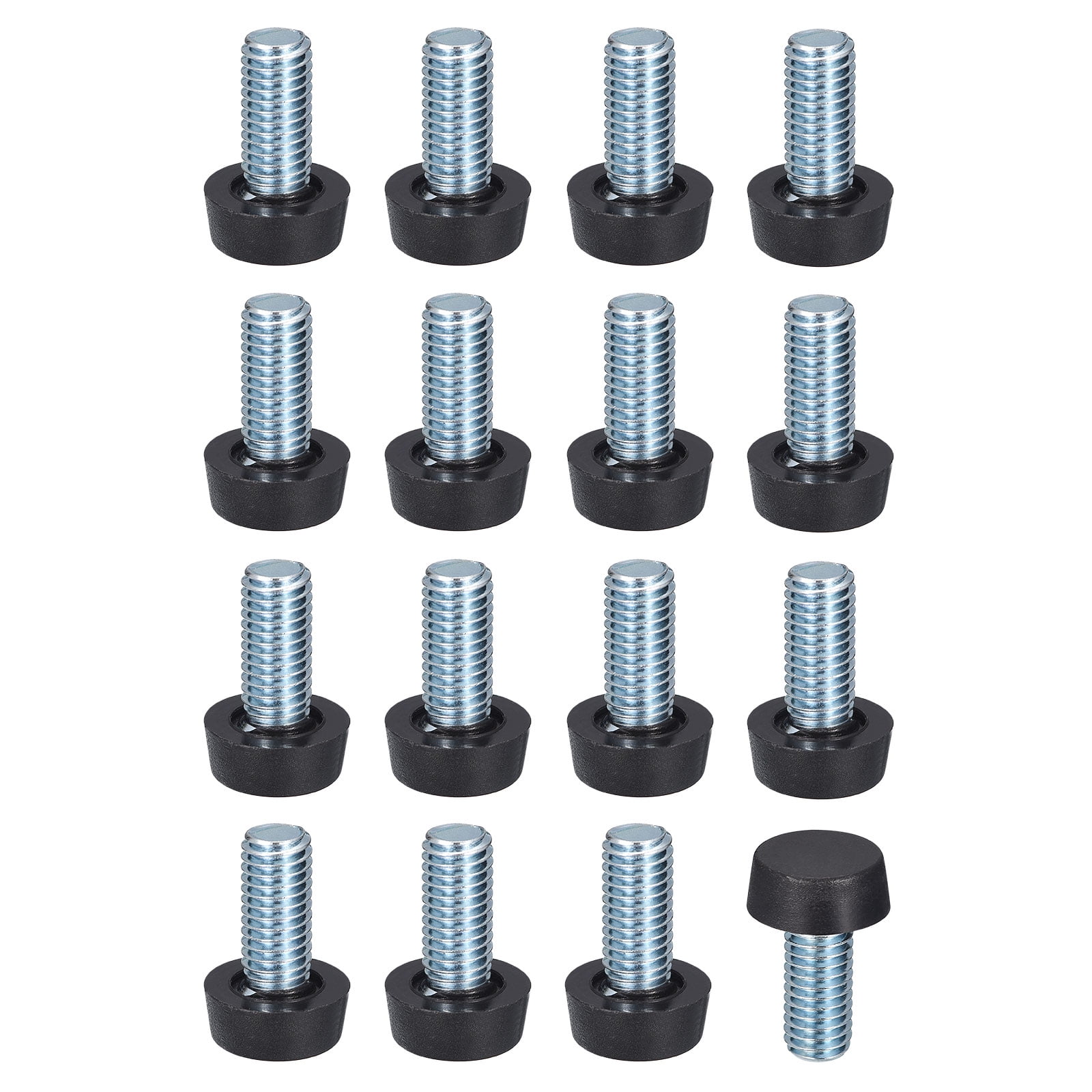 Adjustable Furniture Feet, 24Pcs M8 Thread - Furniture Leveling Leg Screw in Threaded for Table ...
