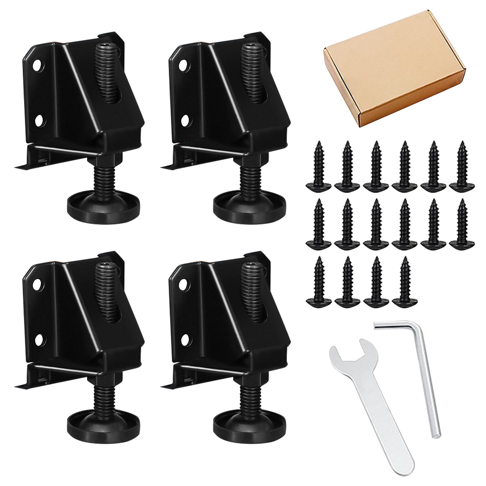 Adjustable Furniture Legs 4 Pack – 1320LB Total Load, Galvanized Steel ...