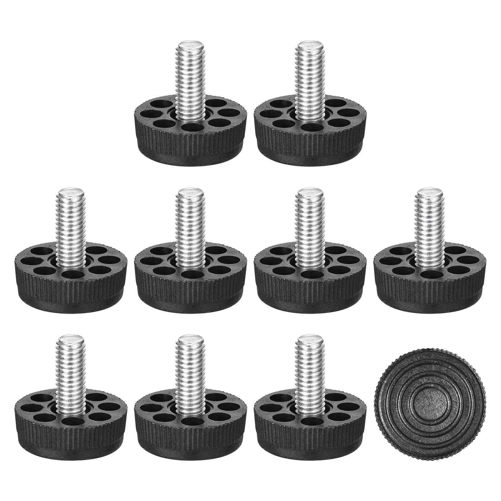 Uxcell Adjustable Furniture Levelers 10 Pack M8 x 0.79'' Furniture ...