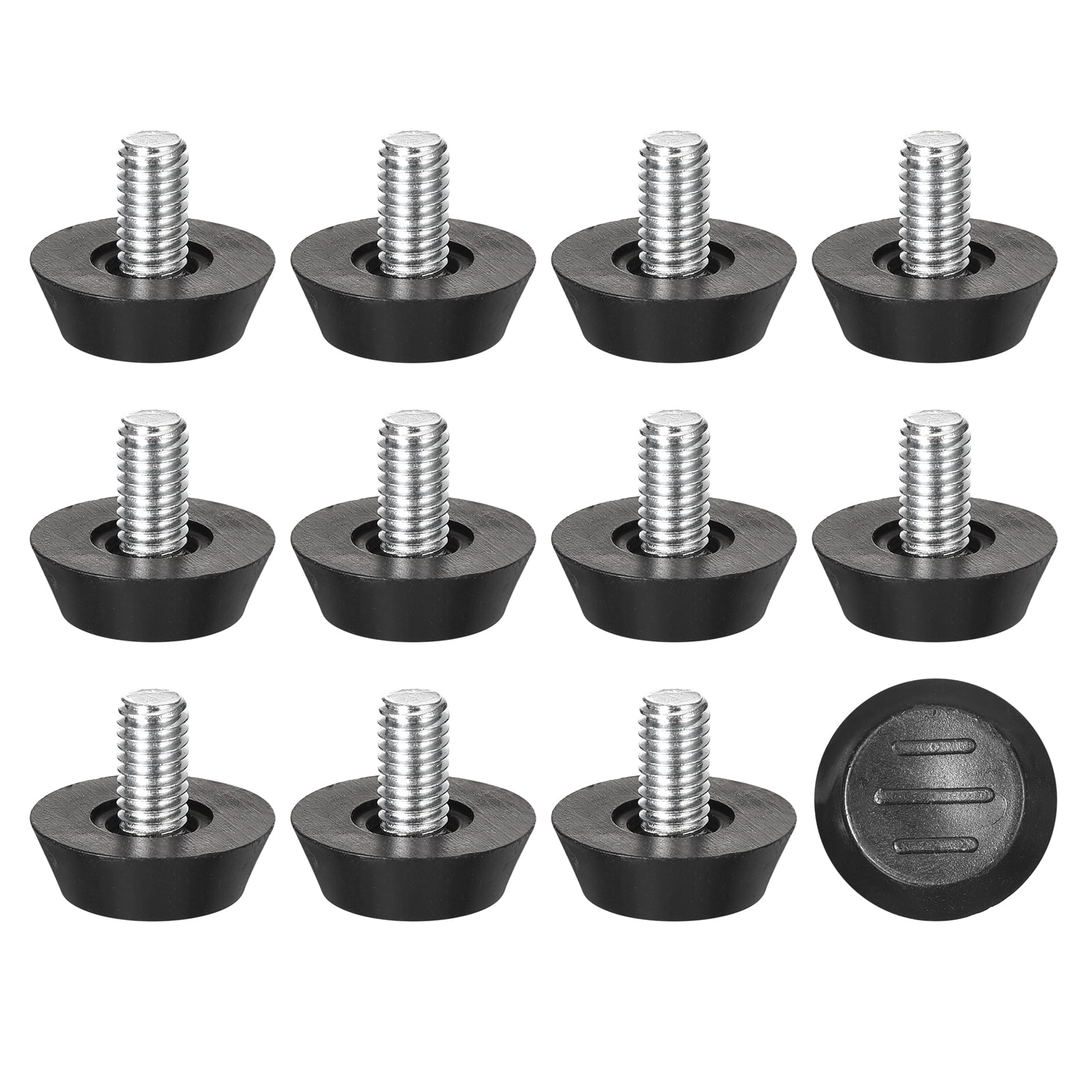 Adjustable Furniture Levelers, 12Pack M6x10mm Furniture Leveling Leg ...