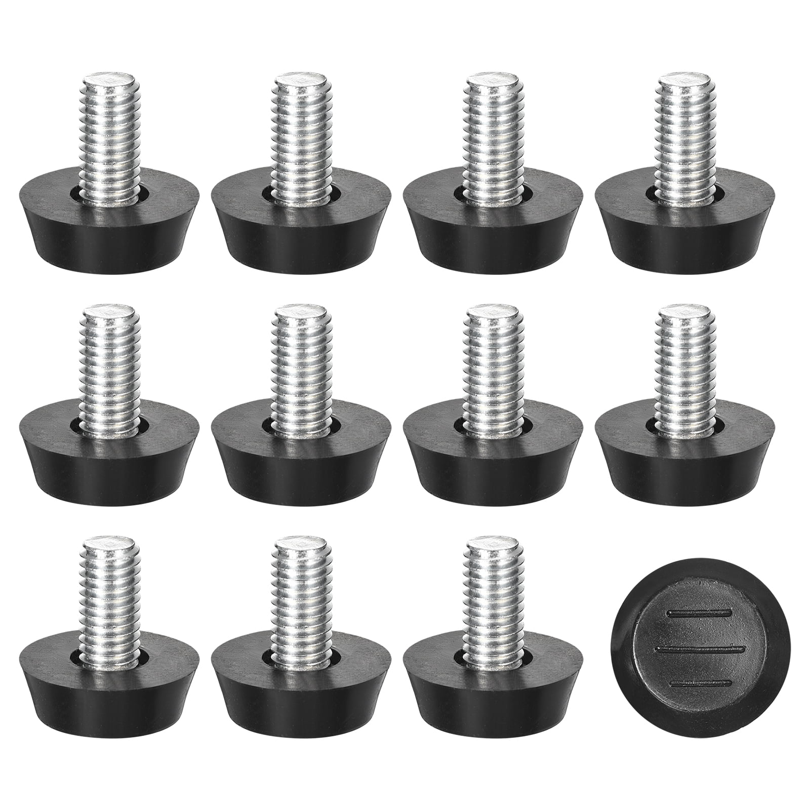 Adjustable Furniture Levelers, 12Pack M8x14x23mm Furniture Leveling Leg ...