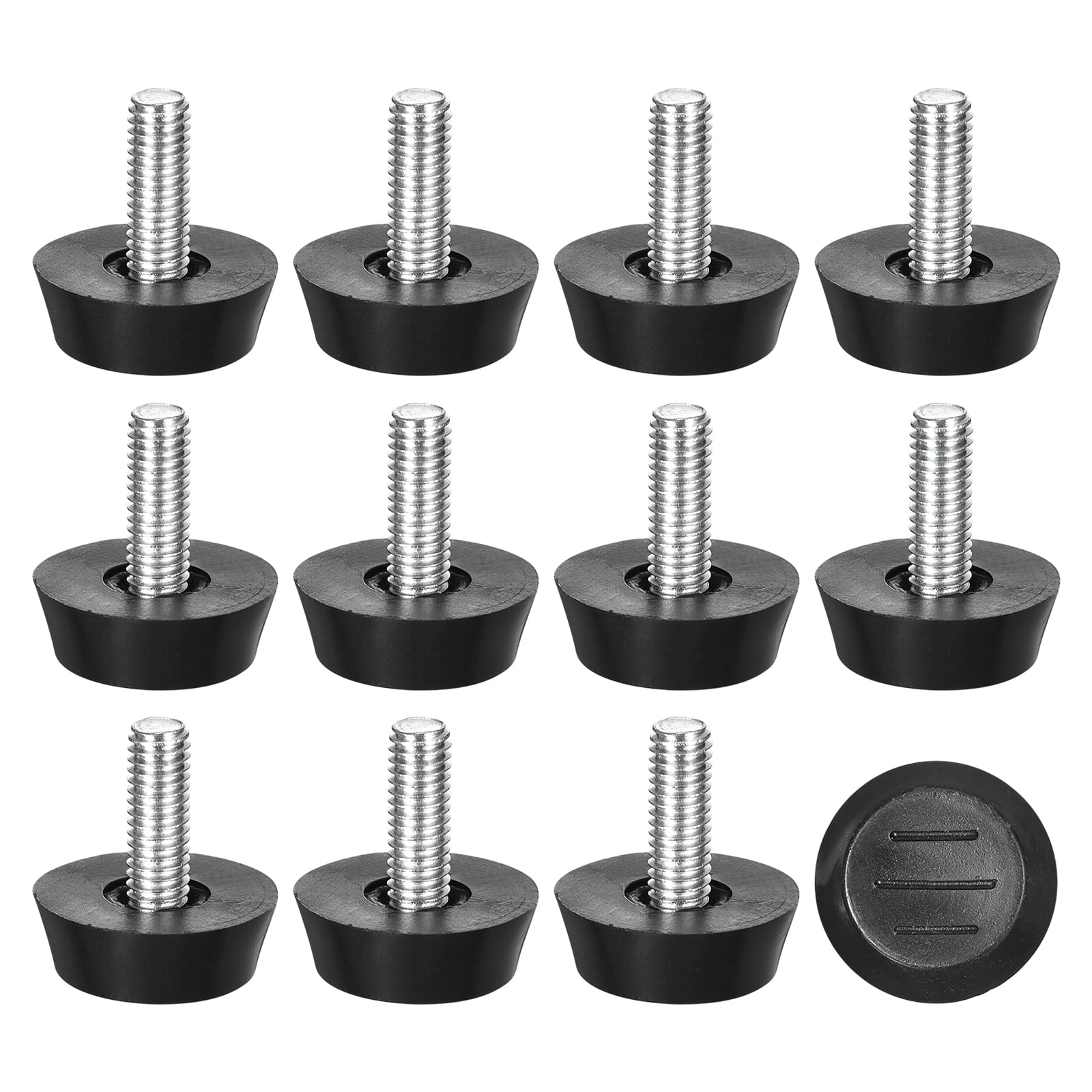 Adjustable Furniture Levelers, 12Pack M8x15x23mm Furniture Leveling Leg ...