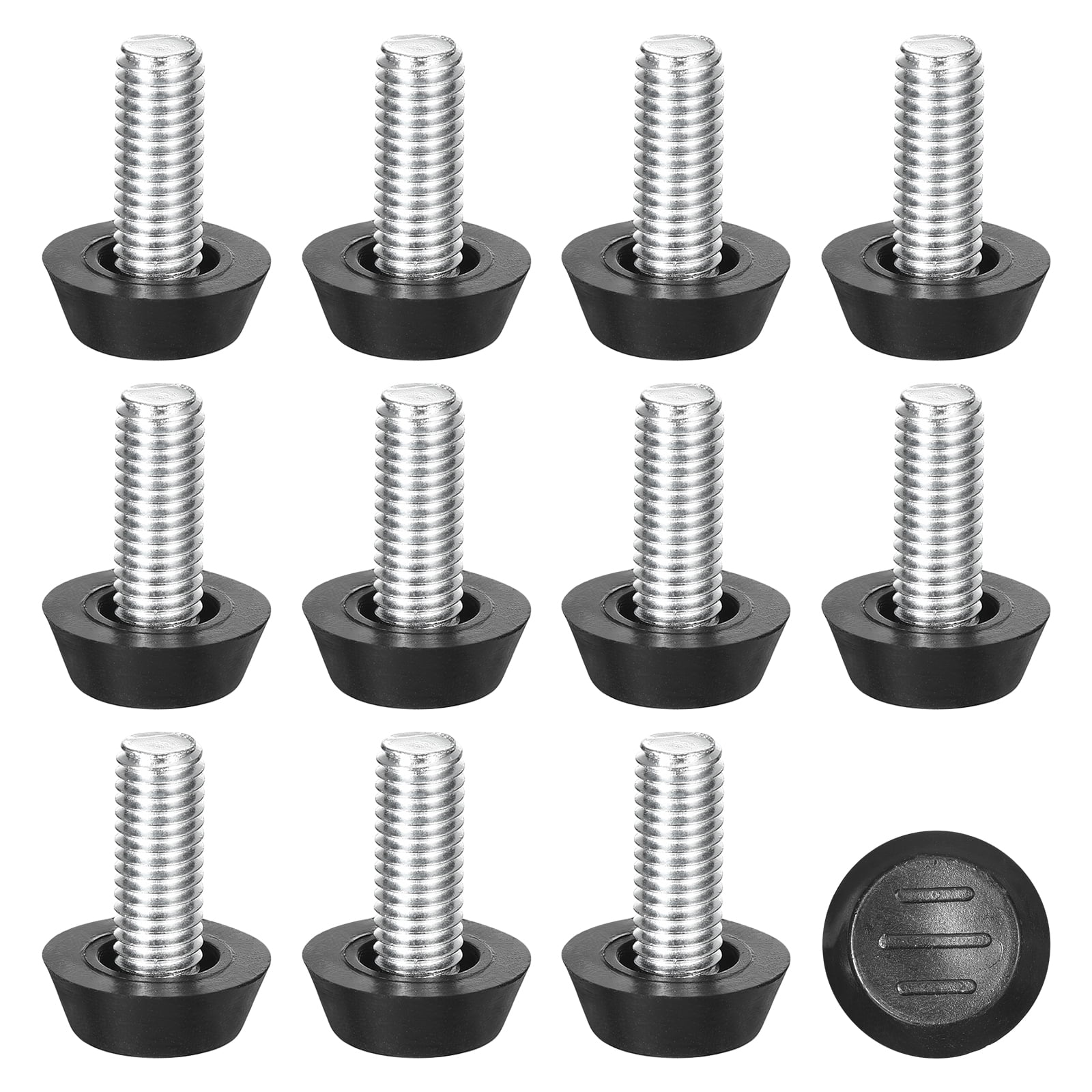 Adjustable Furniture Levelers, 12Pack M8x20mm Furniture Leveling Leg ...