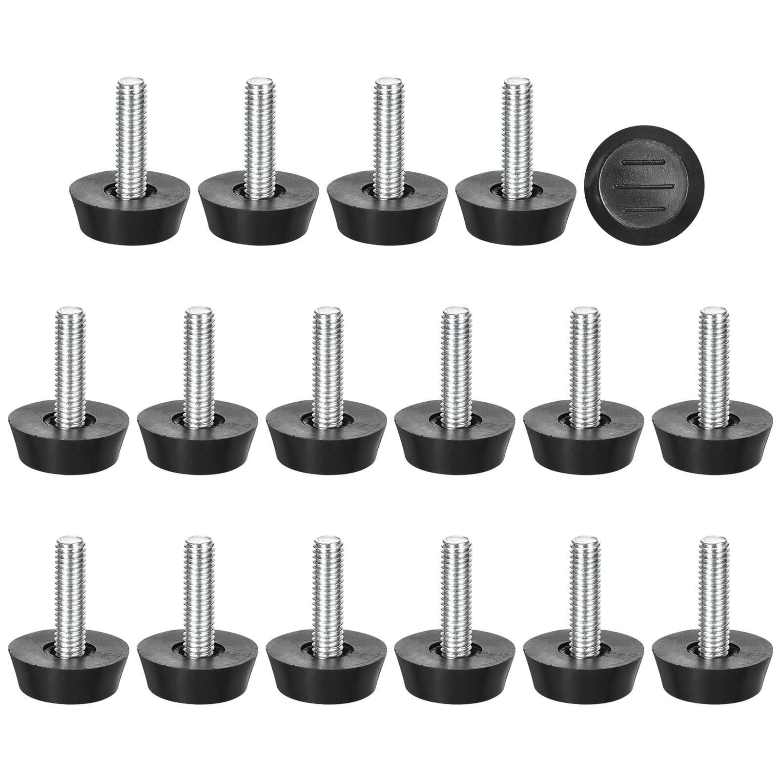 Adjustable Furniture Levelers, 16Pack M6x20x23mm Furniture Leveling Leg ...