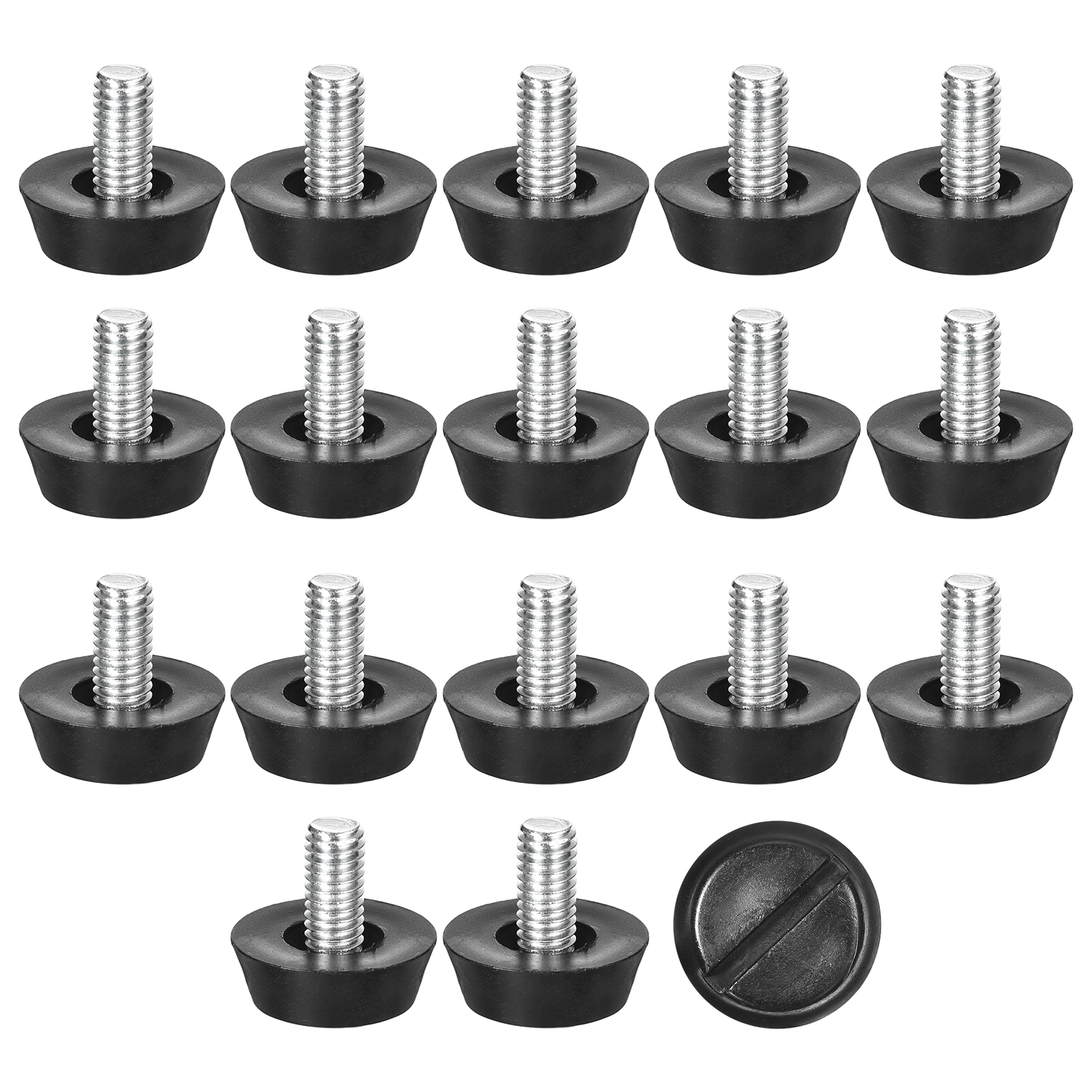 Adjustable Furniture Levelers, 18Pack M6x13x20mm Furniture Leveling Leg ...