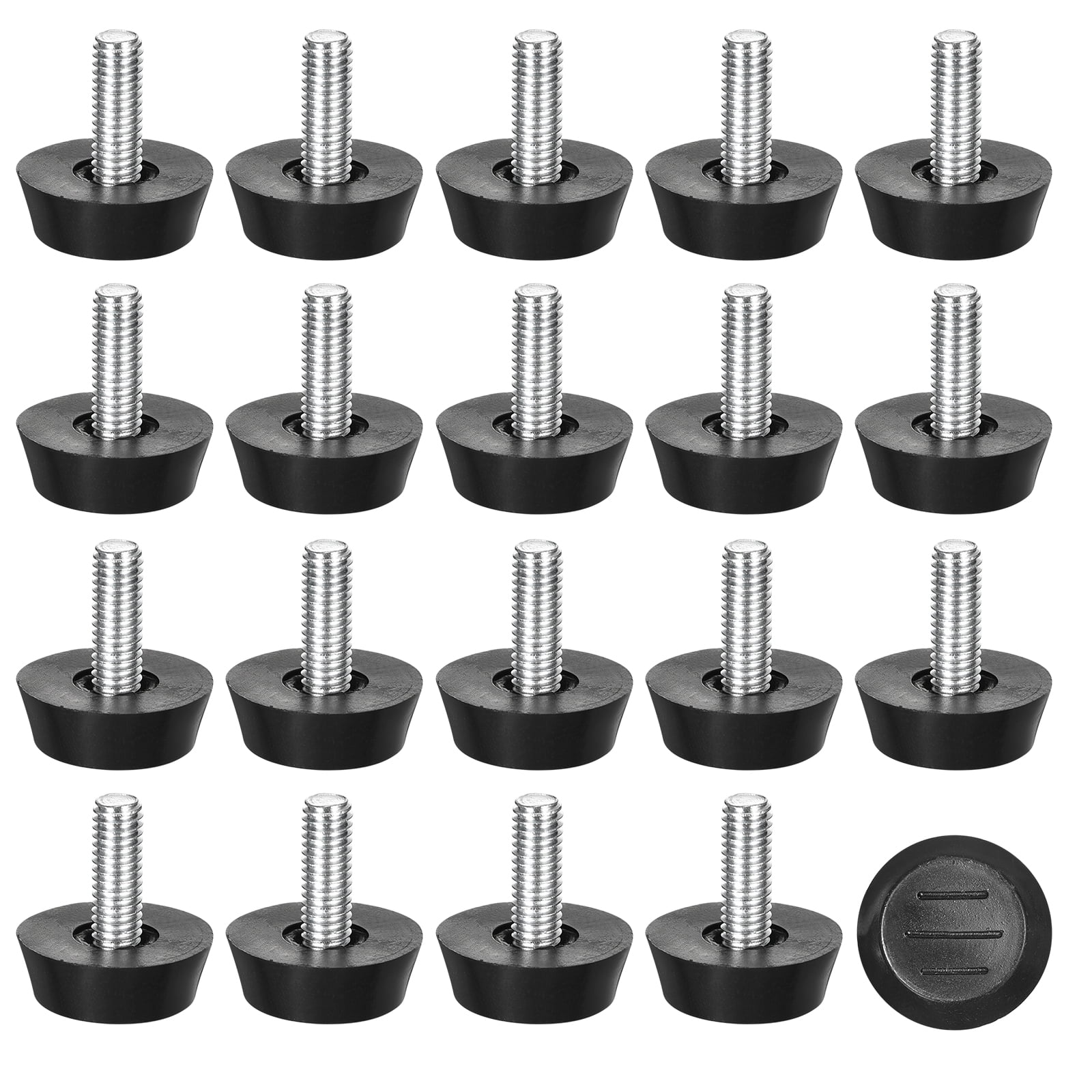 Adjustable Furniture Levelers, 20Pack M6x15x23mm Furniture Leveling Leg ...