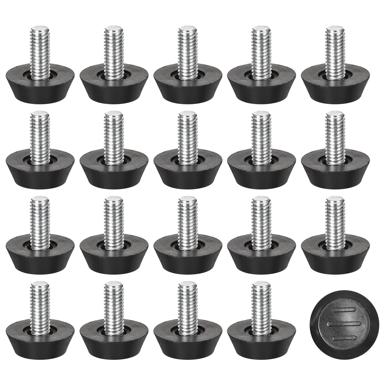 Adjustable Furniture Levelers, 30Pack M6x14mm Furniture Leveling Leg ...