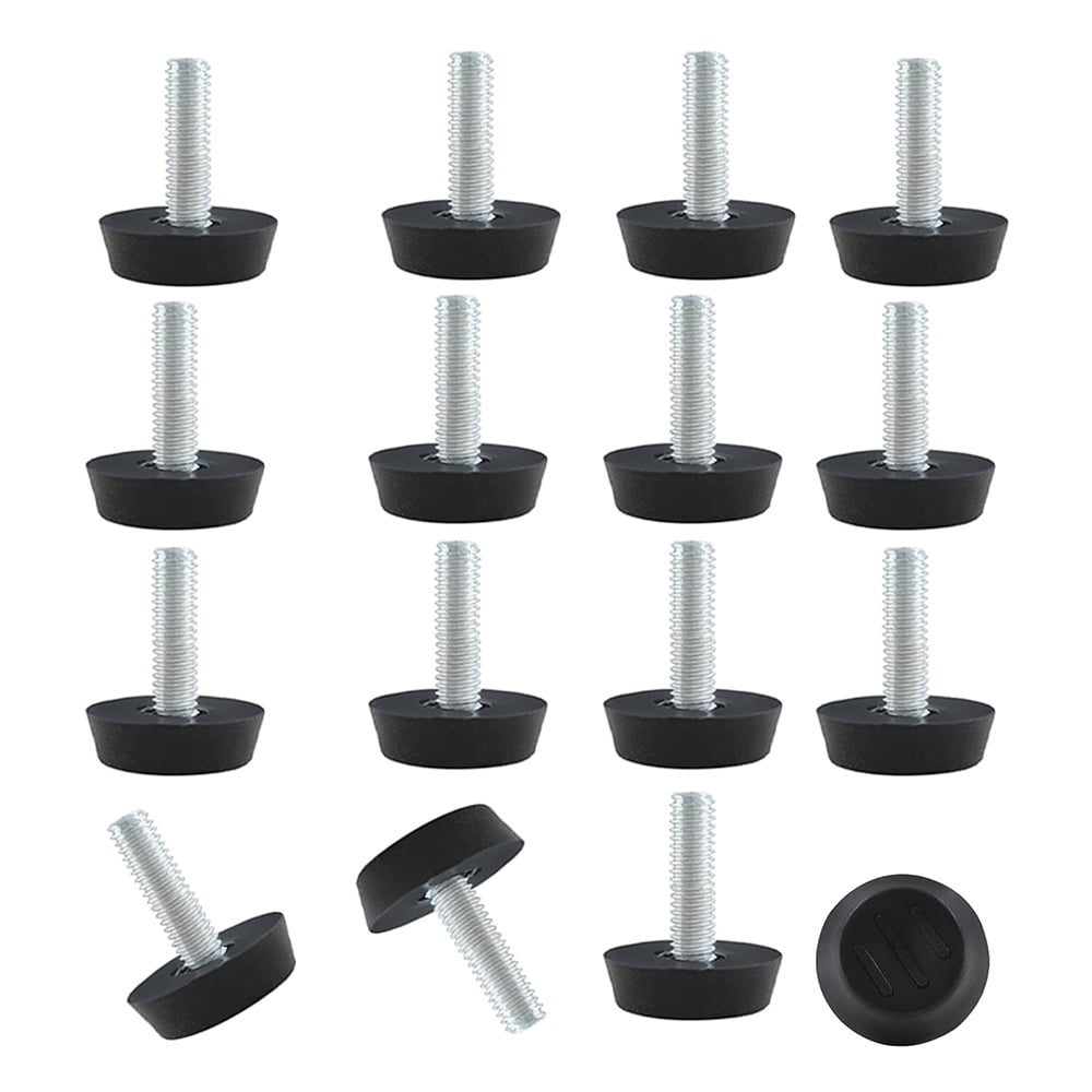 Adjustable Furniture Levelers Screw in Threaded, Galvanized Steel Screw ...