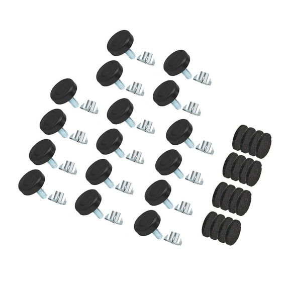 Adjustable Furnitures Leveling Feet Pack of 16 Metal Screw In Leg ...