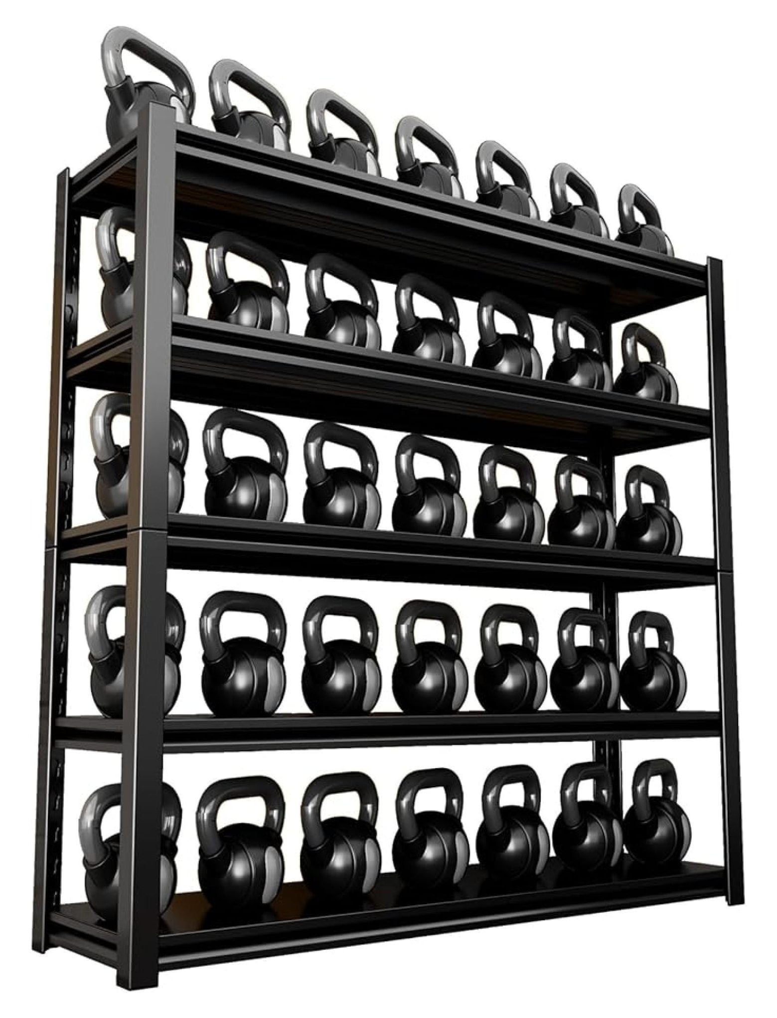 Adjustable Garage Shelving 2500LBS Storage Shelves 5-Tier Heavy Duty ...
