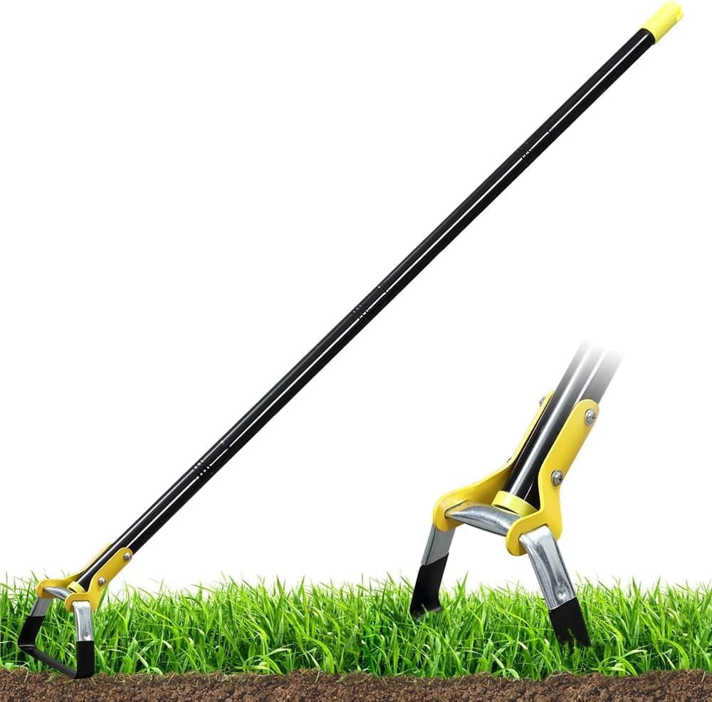 Adjustable Garden Hoe - Heavy-Duty Long Handle Loop Stirrup Hoe for ...