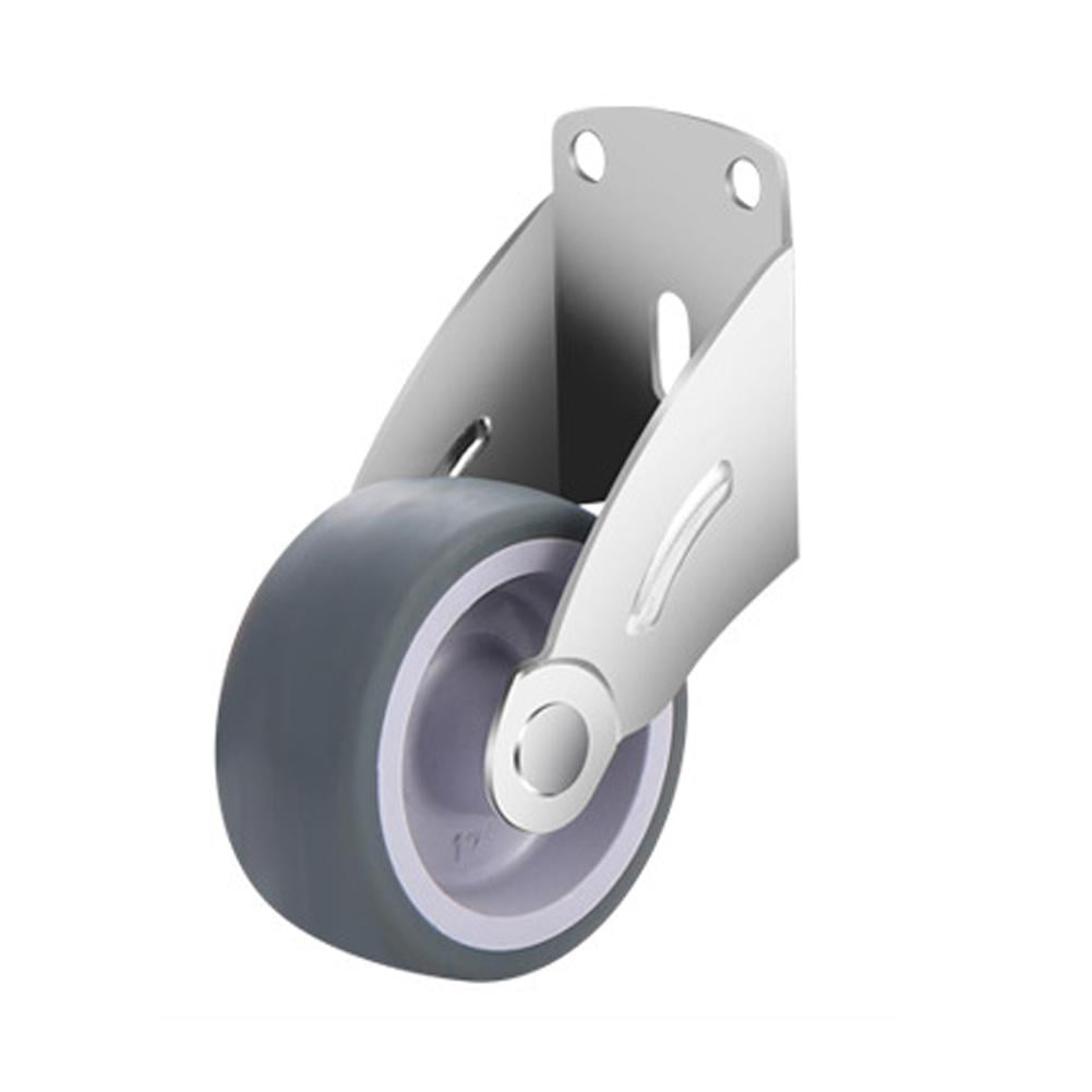 Adjustable Gate Caster Wheel, 60 50 20mm Steel Rubber Wheels for Wooden ...