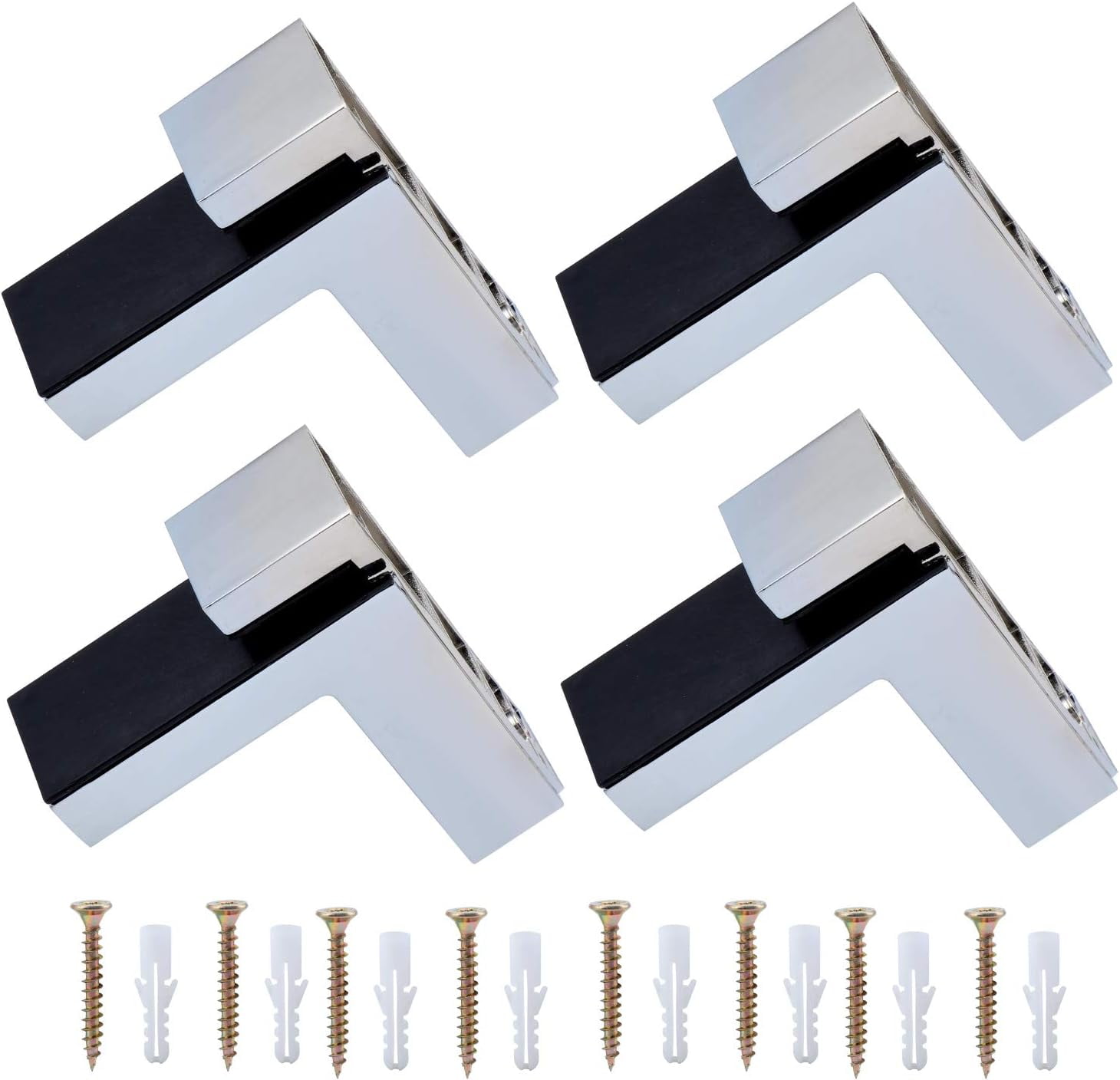 Adjustable Glass Shelf Bracket, Modern Style Zinc Alloy Construction ...