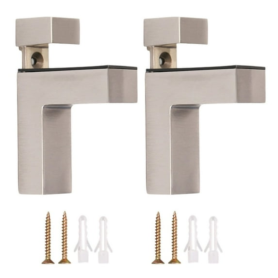 Adjustable Glass Shelf Brackets - Long-Lasting Zinc Alloy Wall Mount ...