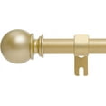 Adjustable Gold Curtain Rods for Windows 28-48 Inch, 5/8 Inch Diameter ...