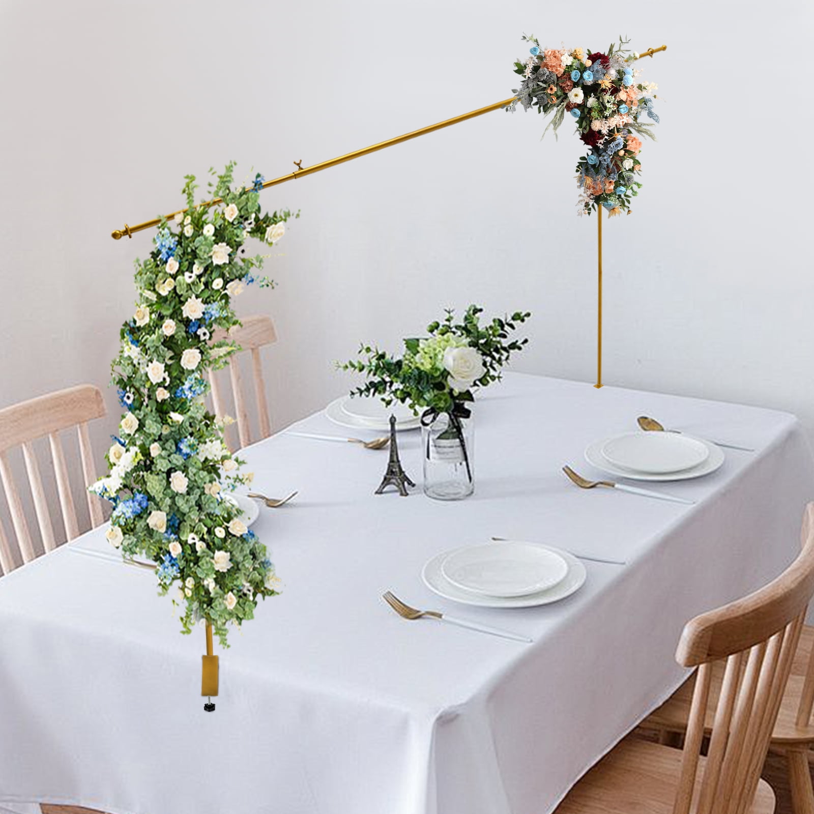 Adjustable Gold Metal Table Arch Stand, Table Clamp Stand Gold Metal 3 ...