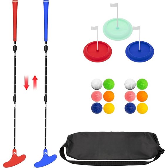 Adjustable Golf Putter – Retractable Shaft, Lightweight Travel Putter ...