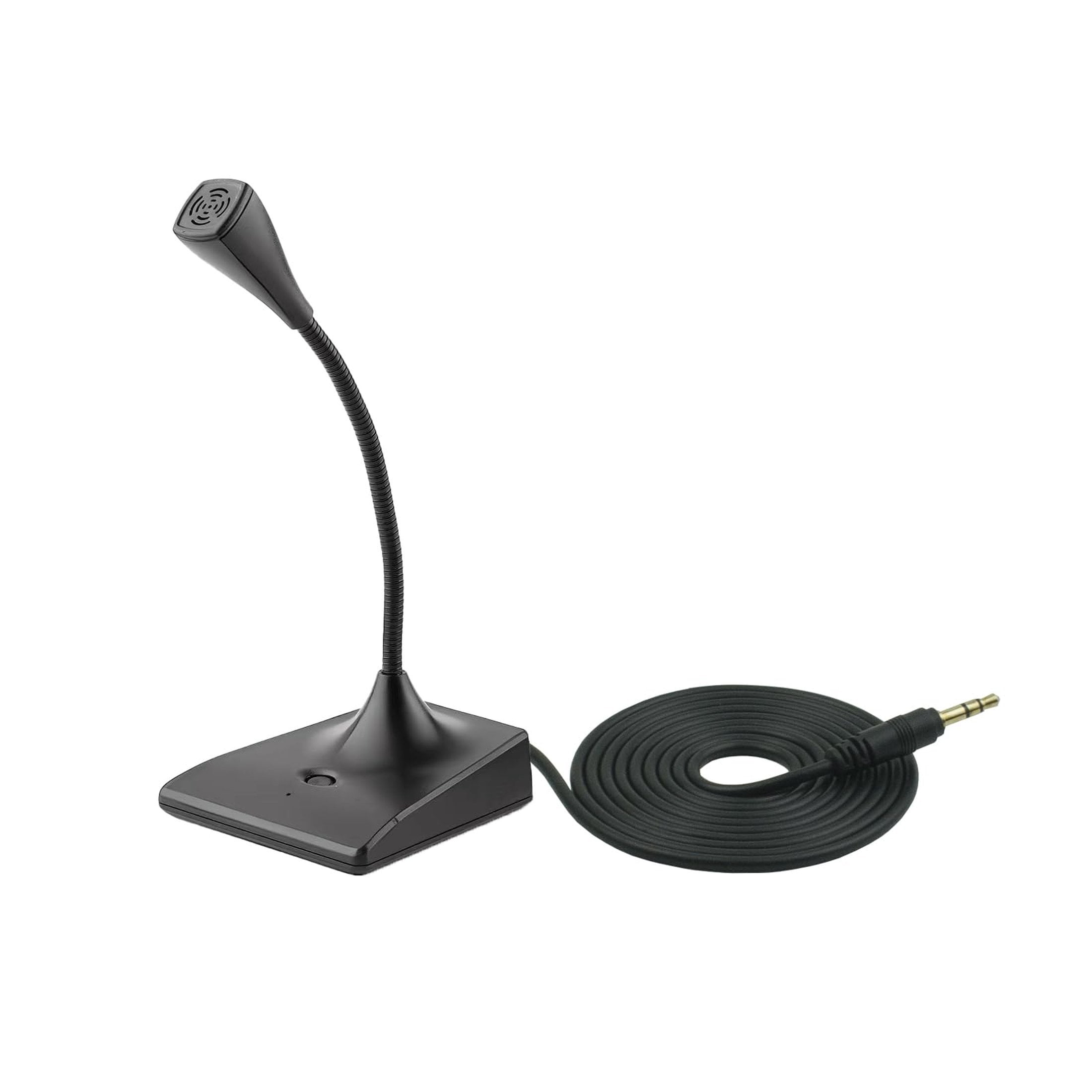 Adjustable Gooseneck 3.5mm Streaming Microphone for PC and Mac ...