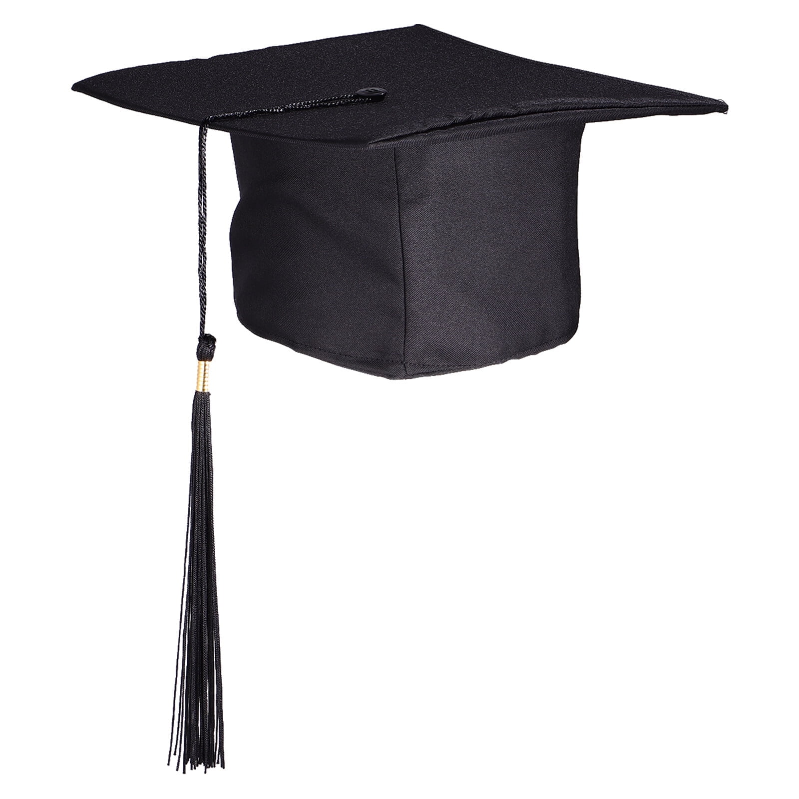 Adjustable Graduation Hat Cap Tassel Black Border Reusable Student Men ...