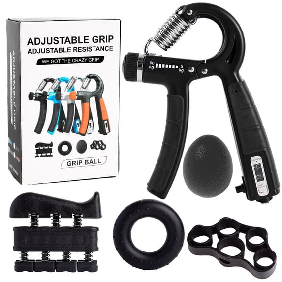 Adjustable Grip Set Hand Trainer Grip Ring Finger Exerciser Combination ...