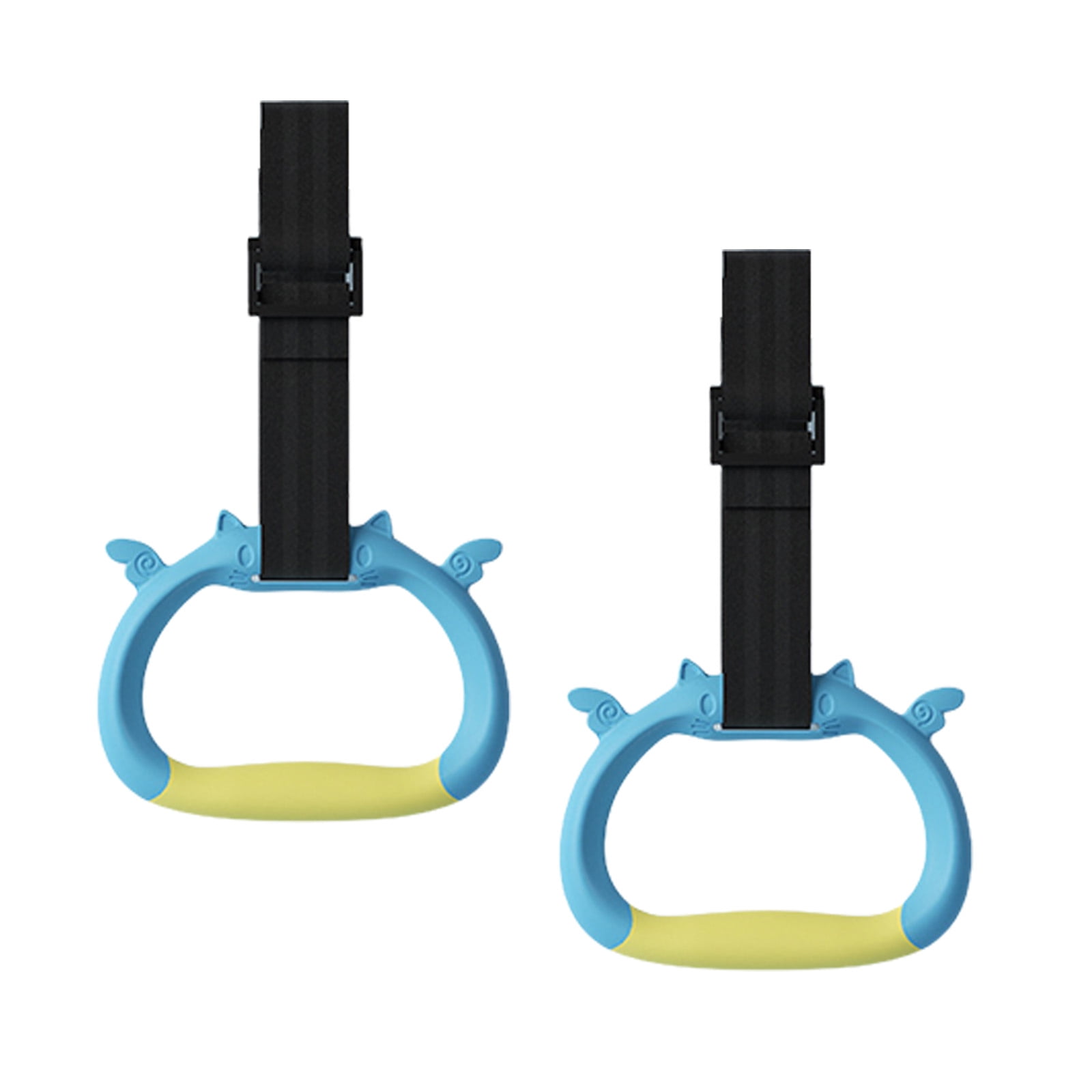Adjustable Gymnastic Rings with Strap Strength Training Equipment Pulls ...