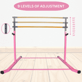 Adjustable Gymnastics Bar, 3-5 FT Height, 300 lbs Capacity, Steel ...