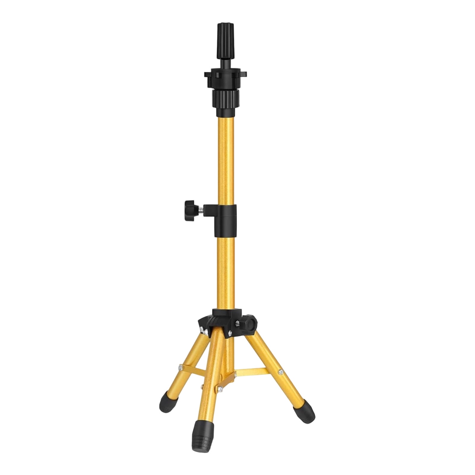 Adjustable Hair Mannequin Stand with Rotating Head Mount, Iron Floor ...
