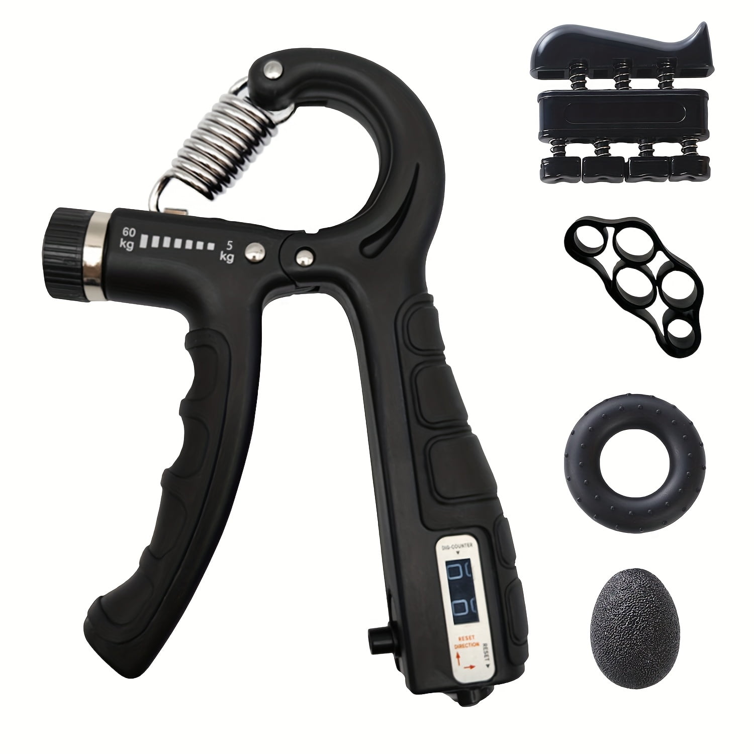 Adjustable Hand Grip Strengthener (22–132 lbs) – Forearm & Grip ...