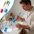 Adjustable Handle Bottle Brush Cleaner Soft Foam Dishwashing Wand for ...