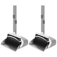 Adjustable Handle Broom and Dustpan Set 52-Inch with Hair Cleaning ...