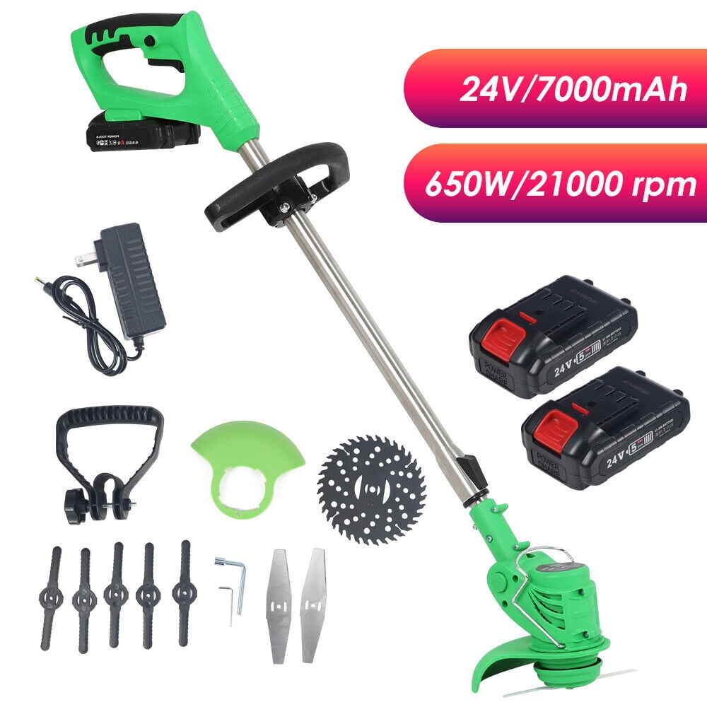 Adjustable Handle Green 24V 650W Electric Weed Lawn Edger Grass String ...
