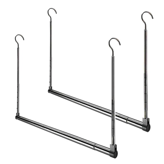 Adjustable Hanging Closet Rod, Extender Hanging Rod, Closet Hanging ...