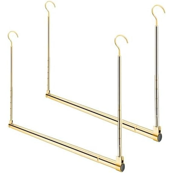 Adjustable Hanging Closet Rod, Extender Hanging Rod, Closet Hanging ...