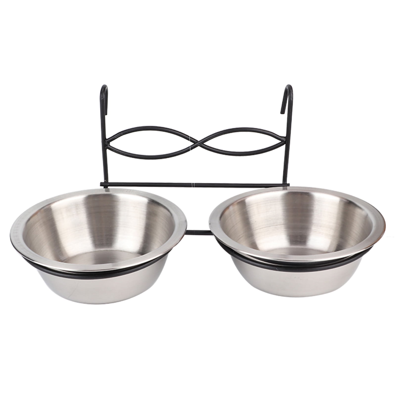Adjustable Hanging Height Bowls, Hygienic Stainless Steel Material Dual ...
