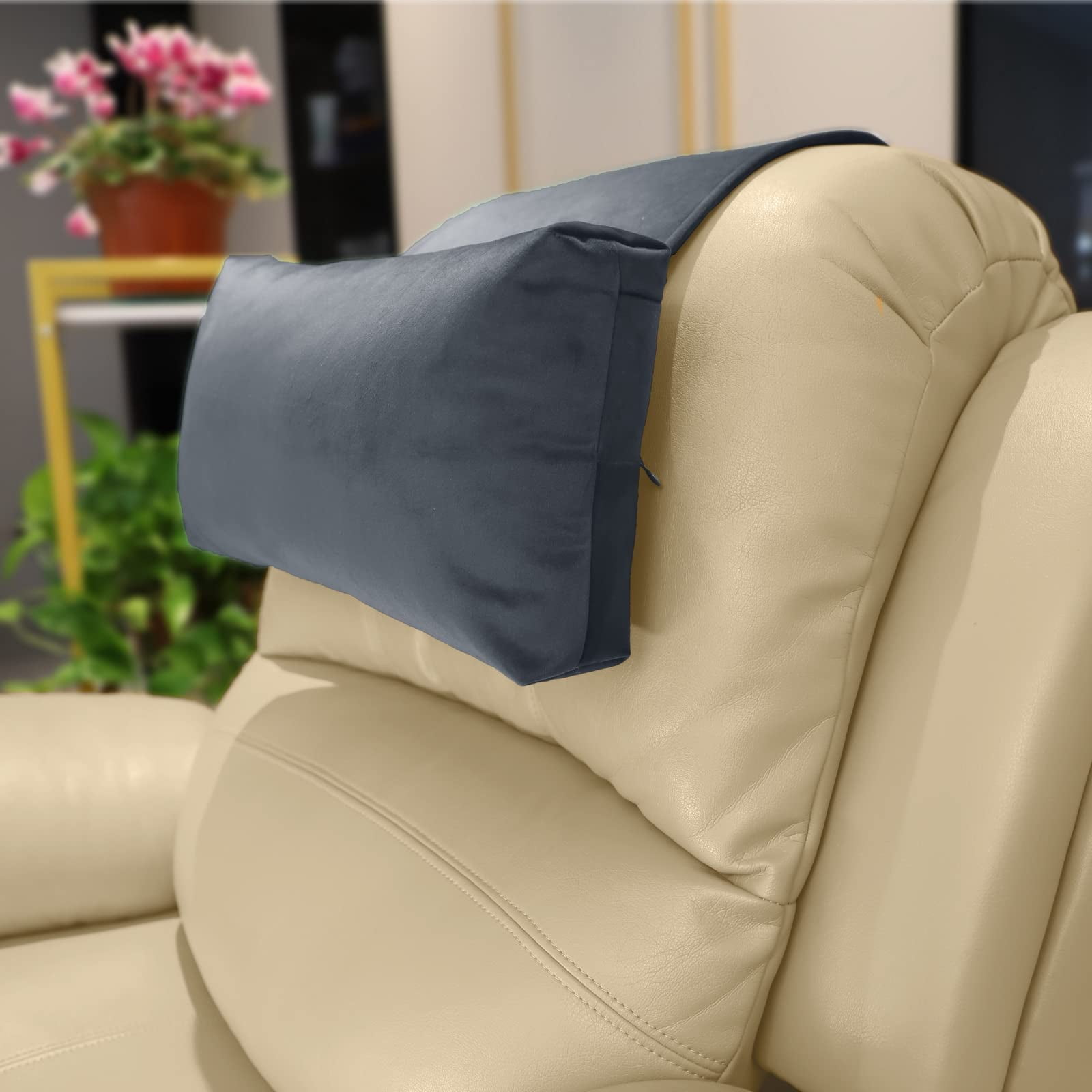 Adjustable Headrest Pillow for Recliners and Armchairs - Non-Slip ...