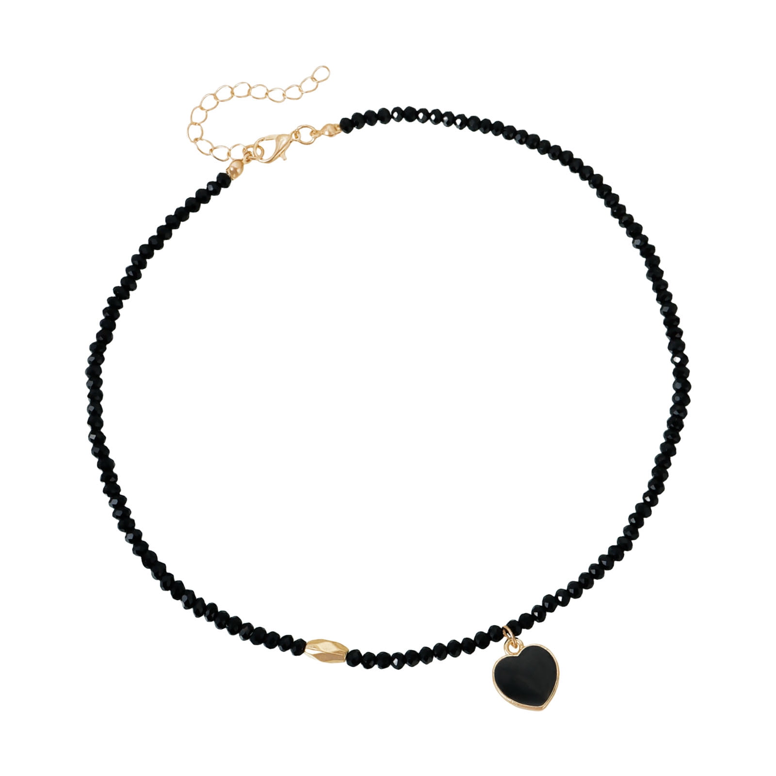 Adjustable Heart Necklace With Sustainable Resin Coating Skin-Friendly ...