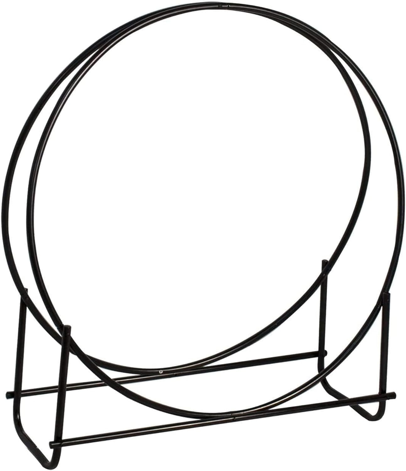 Adjustable Heavy Duty 40 Inch Thick Tubular Steel Hoop Style Log Rack ...