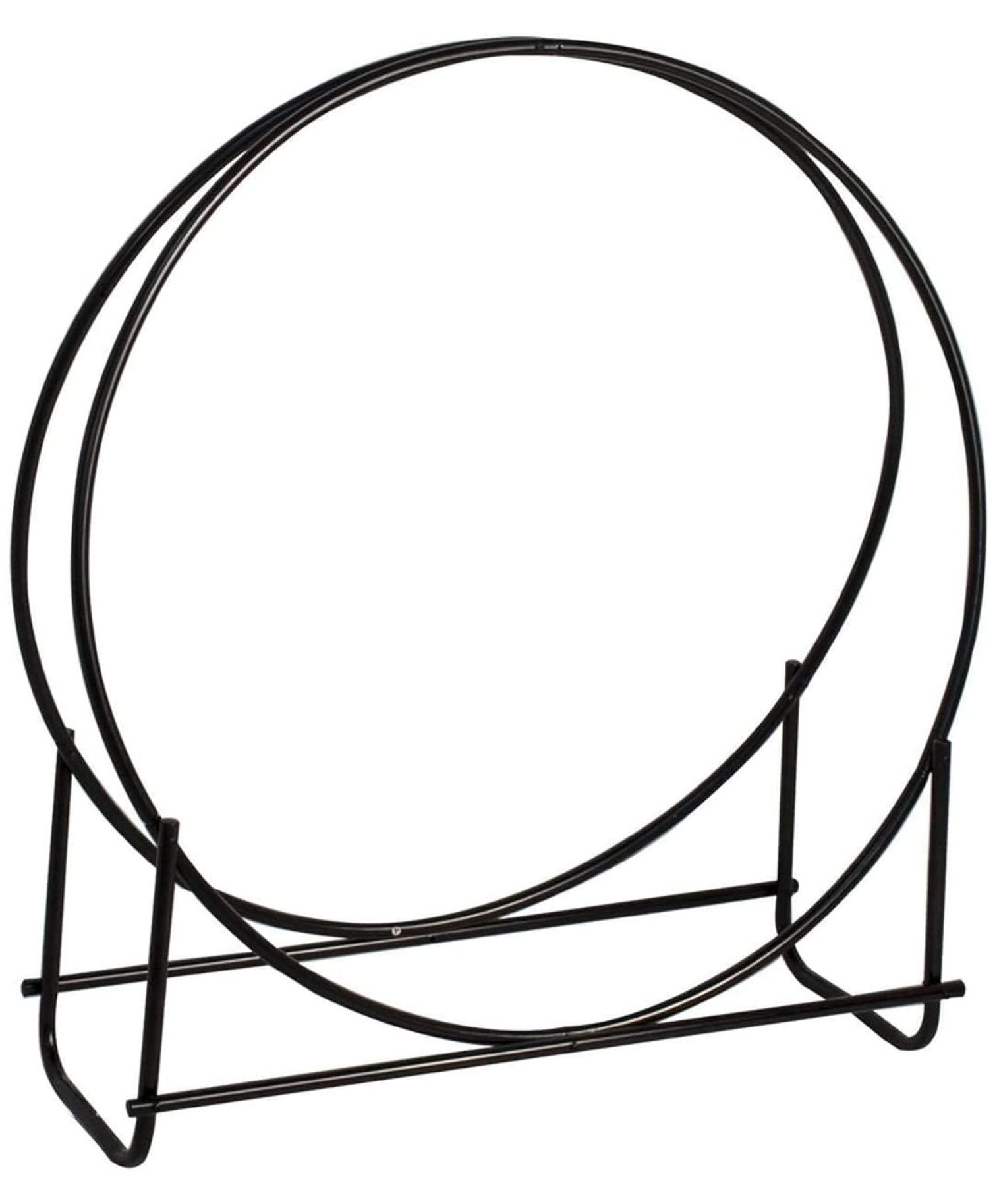 Adjustable Heavy Duty 40 Inch Thick Tubular Steel Hoop Style Log Rack ...