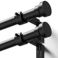 Adjustable Heavy Duty Curtain Rod 32-118 Inch, 1 Inch Diameter Window ...
