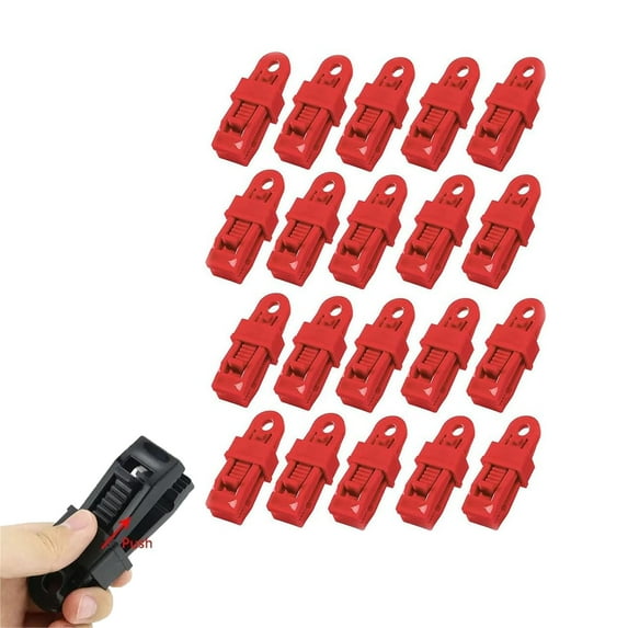 Adjustable Heavy Duty Lock Grip for Tarp & Shade Cloth, Reusable Tarp ...