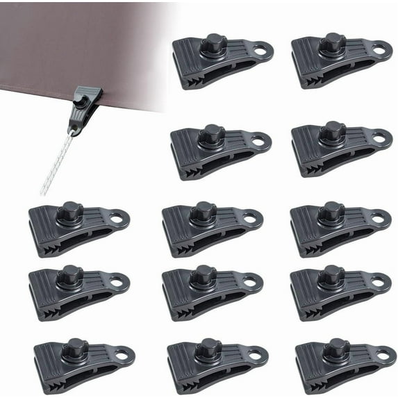 Adjustable Heavy Duty Lock Grip for Tarp & Shade Cloth, Tarp Clips Lock ...