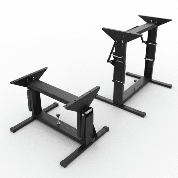 Adjustable Heavy-Duty RV Table Leg & Base Mount, Foldable Aluminum ...